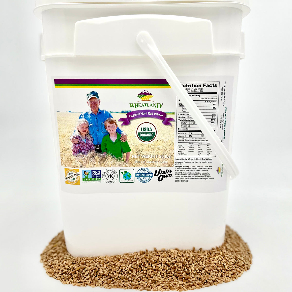 Organic Hard Red Wheat Berries – WheatlandSeed.com